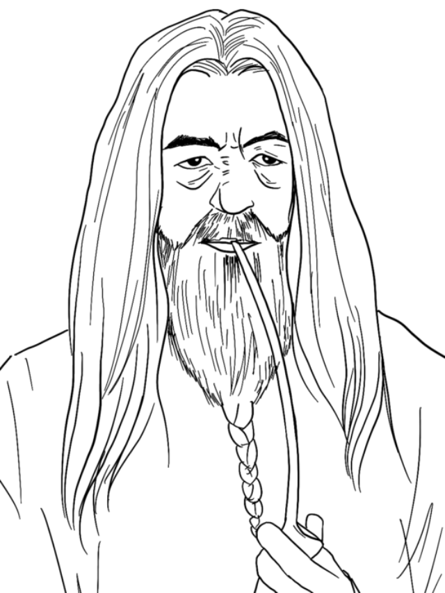 Gandalf The Gray Coloring Pages