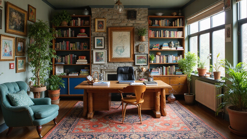 15 Maximalist Home Office Ideas for Book Lovers